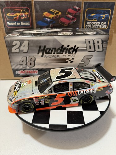 RARE* Mark Martin #5 Go Daddy FLASHCOAT SILVER 2010 COT 1/24 Nascar ...