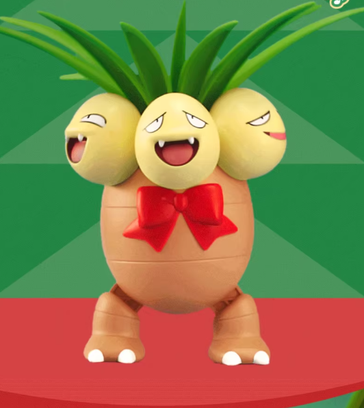 2025 KFC x Pokemon Christmas Tree Exeggutor Dancing Music Figurine Toys ...