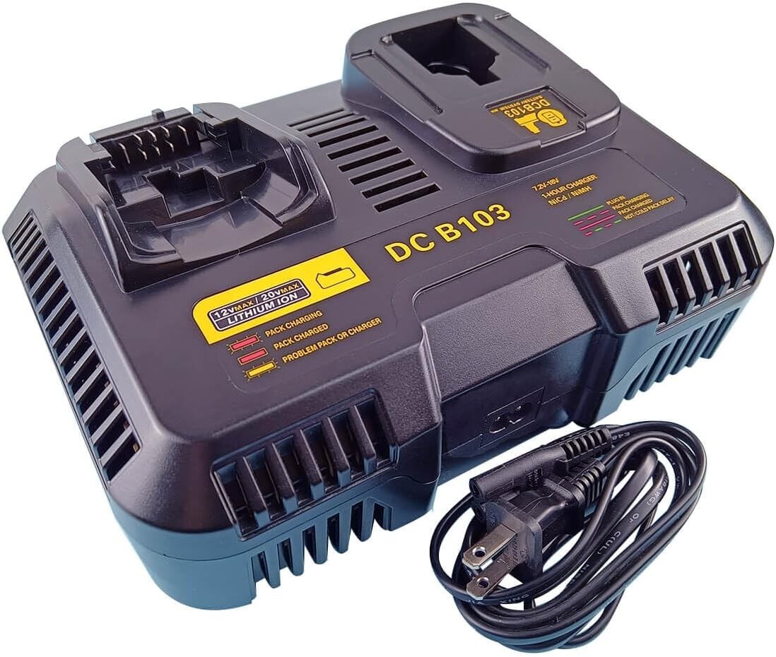 Anoitd Compatible with Dewalt Charger, Combination Dual Port, Fast ...