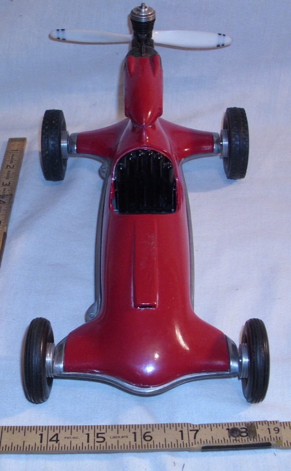 COX THIMBLE DROME PROP ROD TETHER CAR WITH METAL BODY & CHASSIS ...