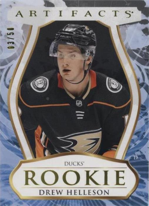 2023-24 Upper Deck Artifacts - Rookies Drew Helleson #196 Yellow /50 ...