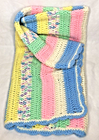 Handmade crochet baby blanket Multi color 34” X 32” | eBay
