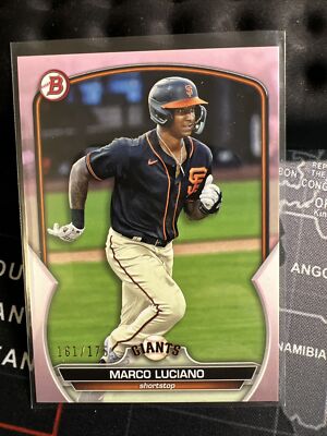 2023 Bowman Baseball Marco Luciano BP-43 Pink Paper Parallel /175 ...