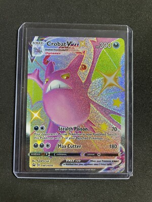 Pokemon Shining Fates Shiny Crobat VMax Full Art Black Star Promo ...