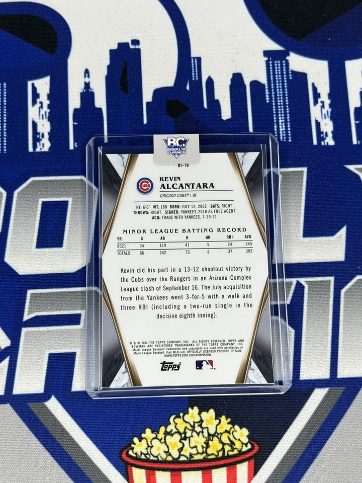 2022 Bowman Chrome Kevin Alcantara Invicta #BI-16 Chicago Cubs | eBay