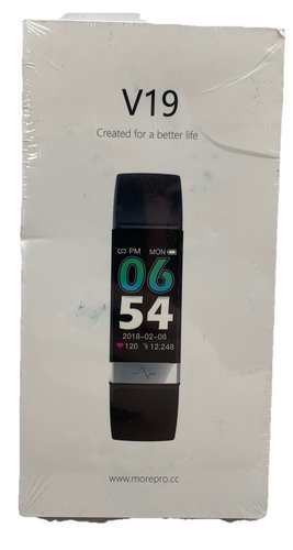 MorePro V19 Blue Waterproof Fitness ECG Activity Tracker Monitor ...