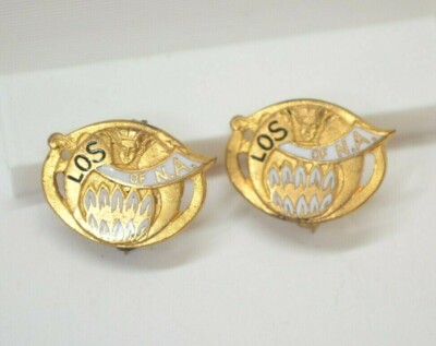 Vintage Shriners Pin Ladies Los of N.A. Oriental North America Gold ...
