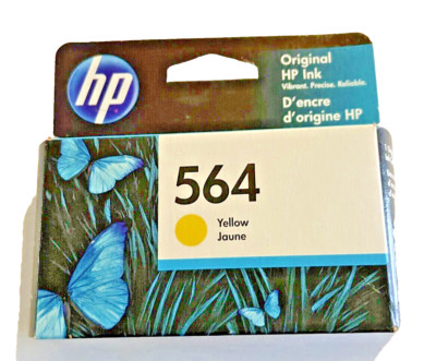 Printer Ink HP 564 Yellow Cartridge OfficeJet 4610 4620 4622 Exp. 5/ ...