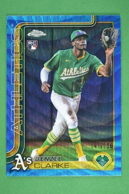 Denzel Clarke 2025 Topps Chrome Update Blue Wave Refractor /150 Rookie ...