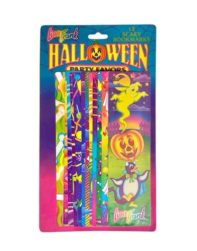 90s Vintage Lisa Frank Halloween Bookmarks Set Of 12 NOS USA Party ...