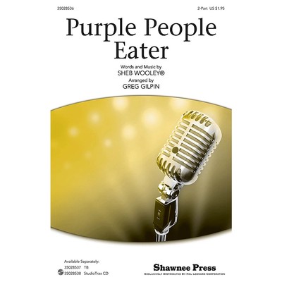 Purple People Eater Studiotrax CD by Sheb Wooley Arranged by Greg ...