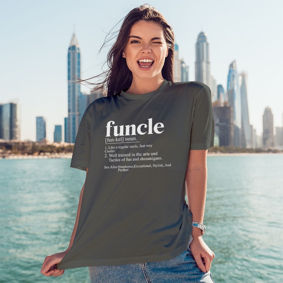 T-shirt da uomo Funcle Definition divertente regalo per zio | eBay