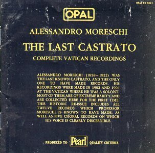 ALESSANDRO MORESCHI - Last Castrato - CD - **Mint Condition** | eBay