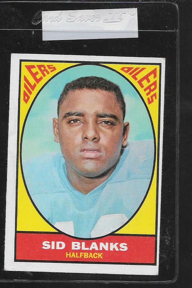 1967 Topps Football #51 SID BLANKS Oilers 14266 | eBay