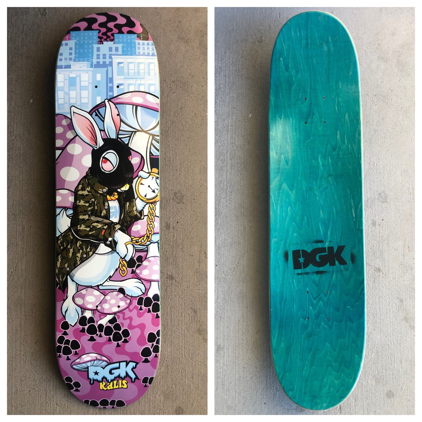 DGK Josh Kalis Alice In Wonderland Ghettoland Skateboard Deck | eBay