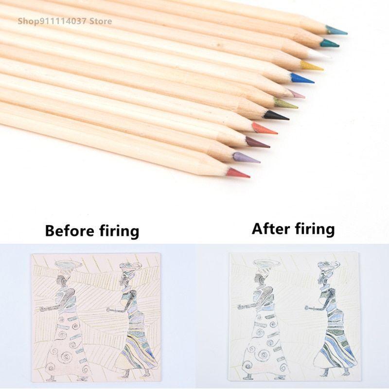 Underglaze Pottery Painting Colored Ceramic Clay Pencil Art Craft ...