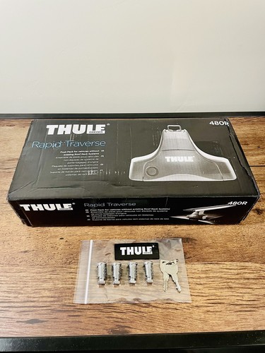 Thule Rapid Traverse Foot Pack 480R + Thule Lock/Key Set (Bundle MSRP ...