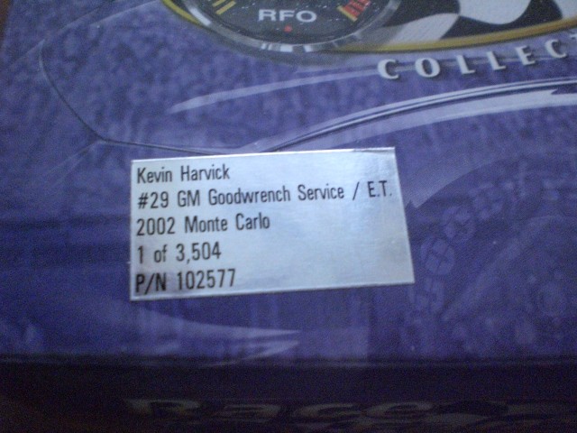Kevin Harvick Goodwrench/ ET 2002 1:24 Action RFO Color Chrome! 1 of ...