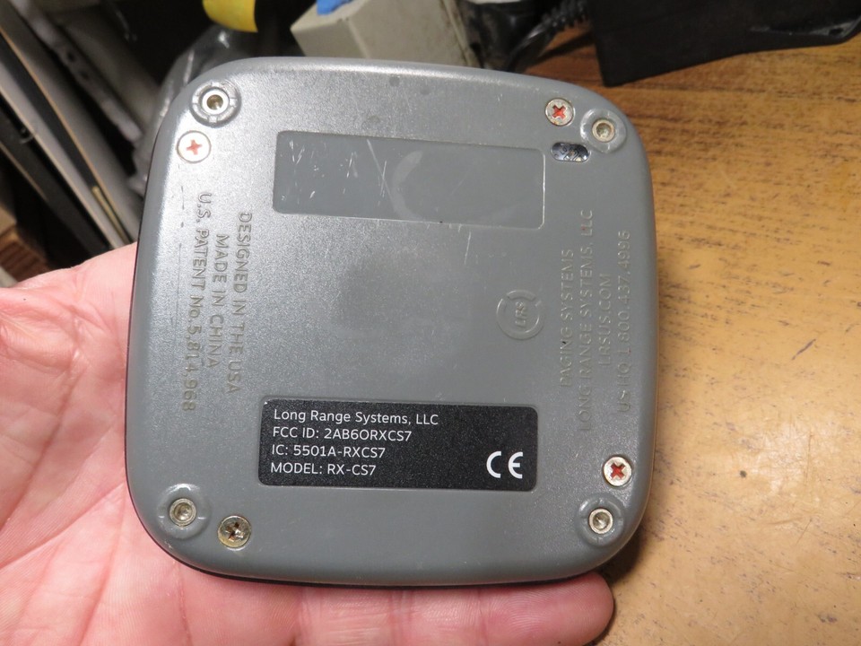 LRS Long Range Systems RX-CS7 Coaster restaurant pager - used - Black ...