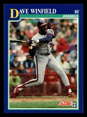 1991 Score #83 Dave Winfield Right Field California Angels FREE ...