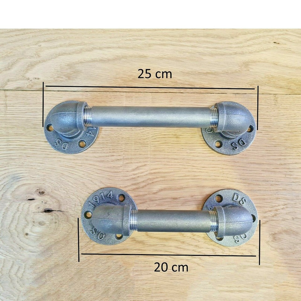 Pipe Furniture Handle Industrial Style Wooden Door Handles Barn Sliding ...