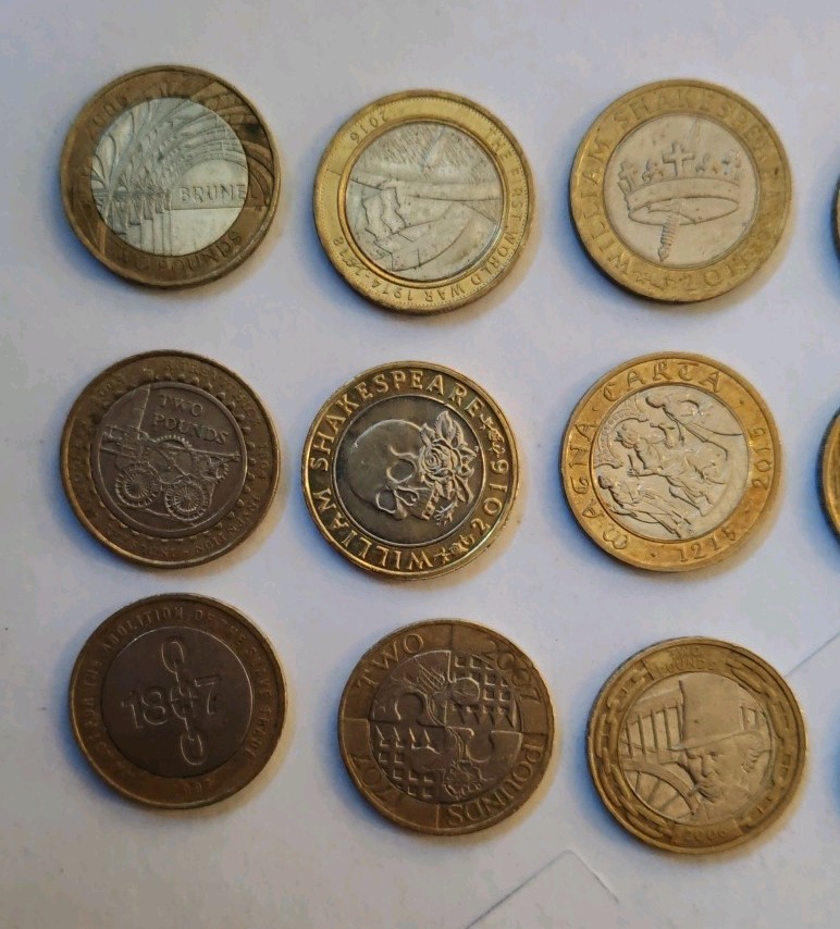 13 Rare & Collectable £2 Two Pound Coins Job Lot - Various Designs ...