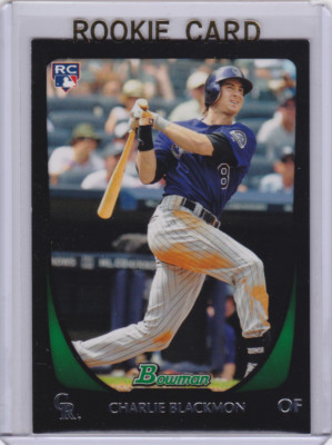 CHARLIE BLACKMON RC Colorado Rockies 2011 Bowman BASEBALL ROOKIE CARD ...