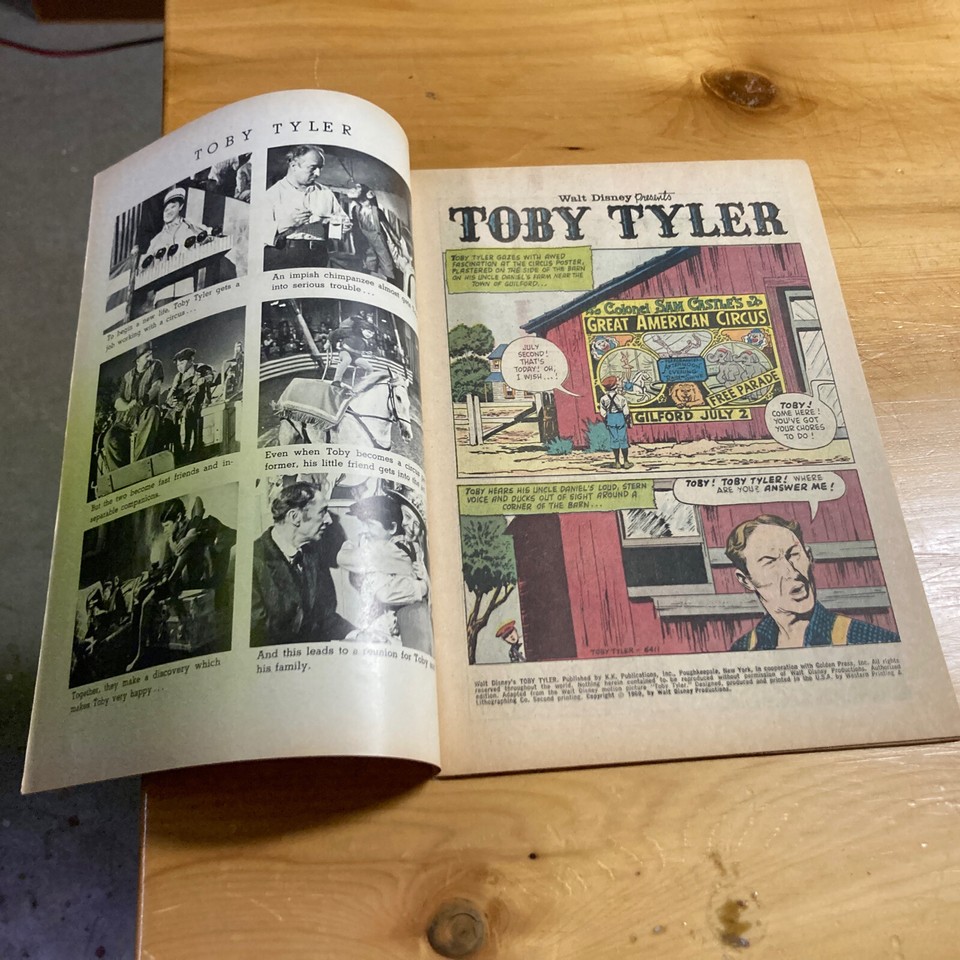 Walt Disney’s Toby Tyler Comic Book 1960 Gold Key Comics | eBay