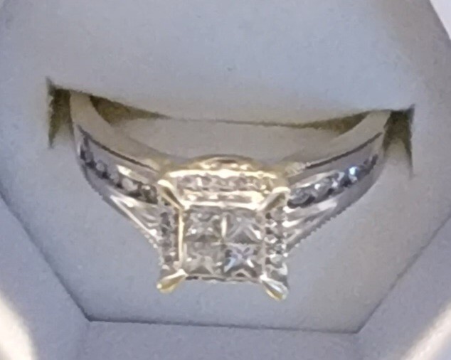 Kay Jewelers 3/4 Ct. Quad Princess Cut And Round Diamond Ring in 14K ...