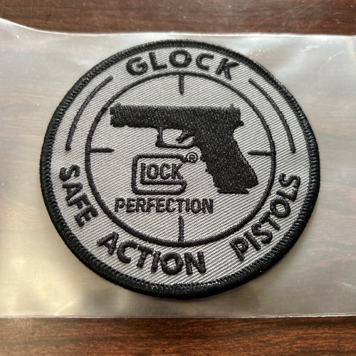GLOCK PERFECTION SAFE ACTION PISTOLS Gun Hook & Loop Shooters Patch & Pin | eBay