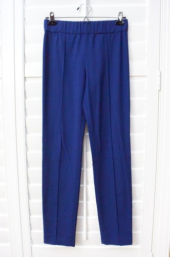 *EUC* BCBG Maxazria, "Maria" Slim Crepe Pants in Blue Depth, XS | eBay