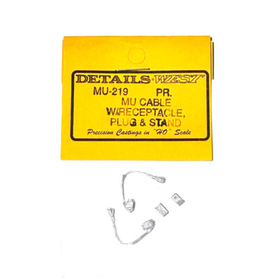NEW Details West MU-219 MU Cables -1 Each Receptacle Single-Plug ...
