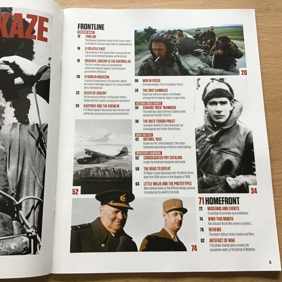 HISTORY OF WAR Magazine ISSUE 128 First Kamikaze Chechen Wars Battle of ...