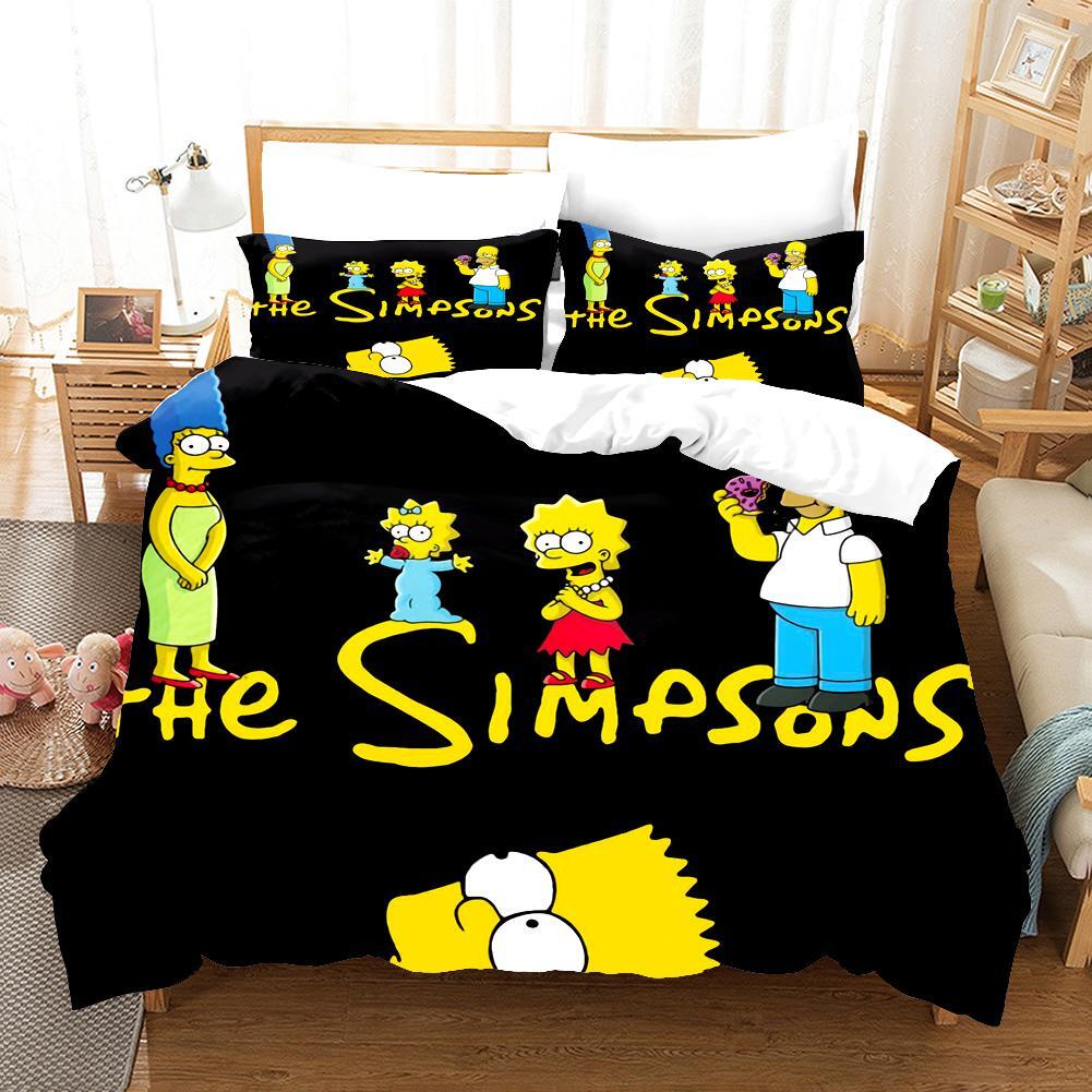 The Simpsons Kids Doona Duvet Cover Set Single Double Queen King Size ...