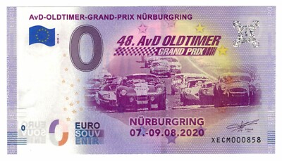 Restbestände !!! 0-Euro-Schein AvD Oldtimer-Grand-Prix Nürburgring ...