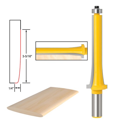 1/2"(12.7mm) 12mm Shank Louver Slat - Large Router Bit Wood Cutter ...