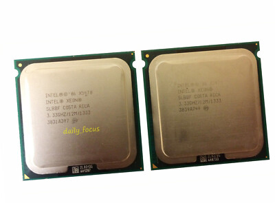 2pcs Intel Xeon X5470 3.33 GHz LGA771 4 cores SLBBF CPU Processor 12 MB | eBay