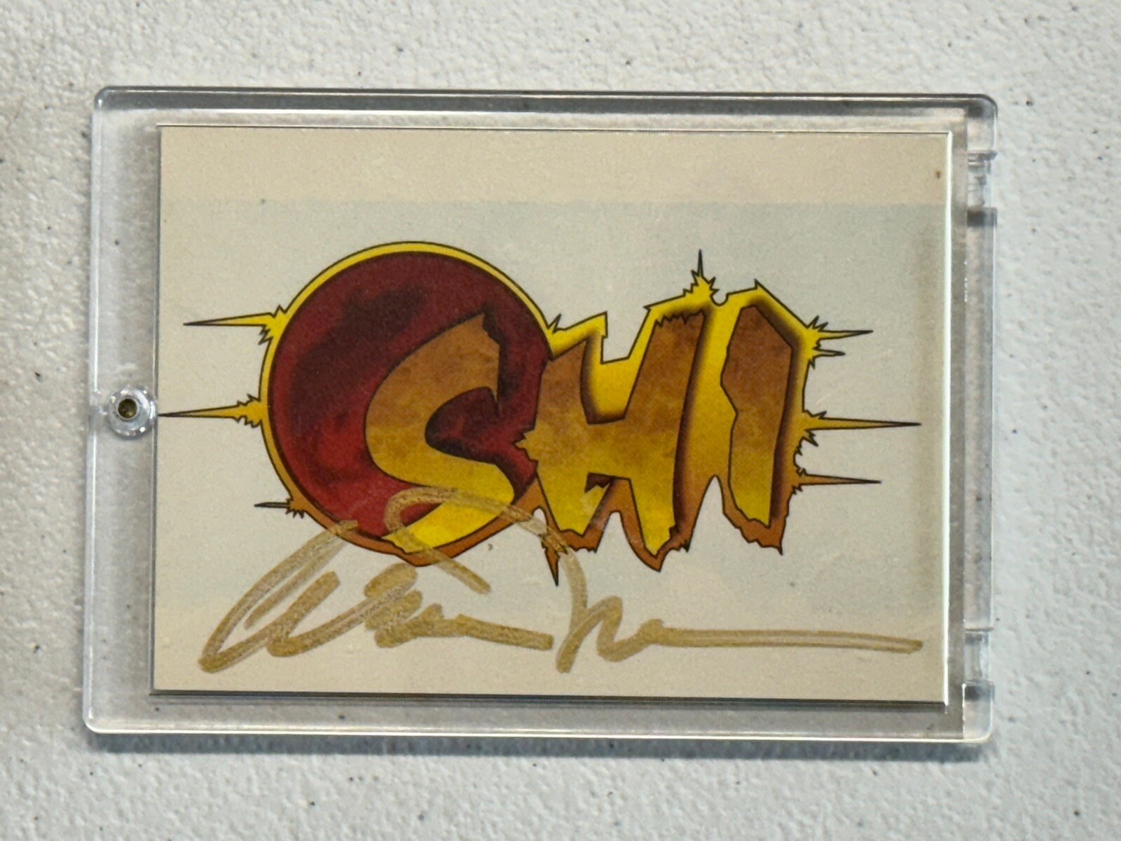 Rare SHI SERIES 1 Comic Images 1995 AUTOGRAPH CARD by WILLIAM TUCCI 1/ ...