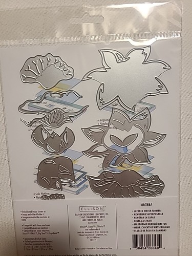 Sizzix Thinlits Die Set #663867 Layered Water Flower Lisa Jones Set 16 Dies New | eBay