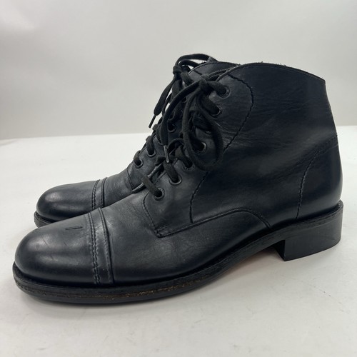 Wolverine 1000 Mile Black Leather Cap Toe Boot Size 10.5 | eBay