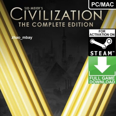 Sid Meier's Civilization V 5: Complete Edition PC/MAC Steam Key GLOBAL ...