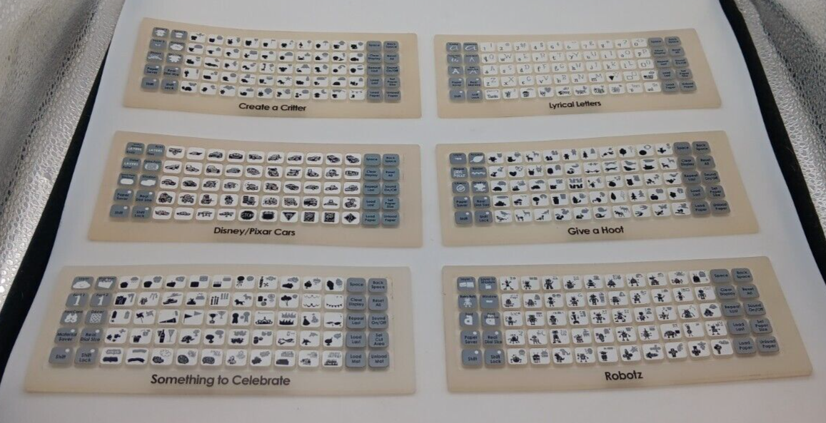 Lot of 6 Cricut Craft Keypad Overlay Rubber Cover Keyboard | eBay