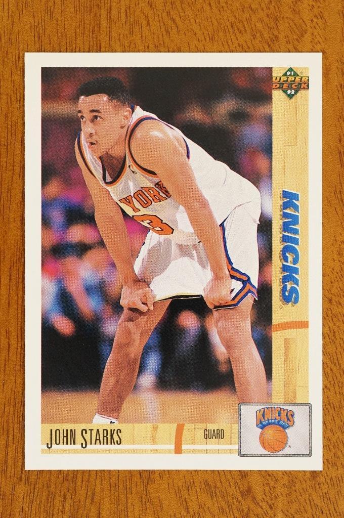 John Starks 1991-92 Upper Deck Basketball Rookie Card #219 New York ...
