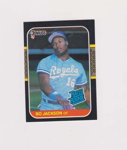 Bo Jackson 1987 Leaf Donruss Rated Rookie Card #35 RC KC Royals PACKED ...