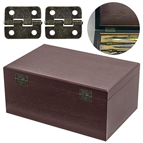 50 Pack Jewelry Box Hardware Antique Hinges for Crafts Wooden Box ...