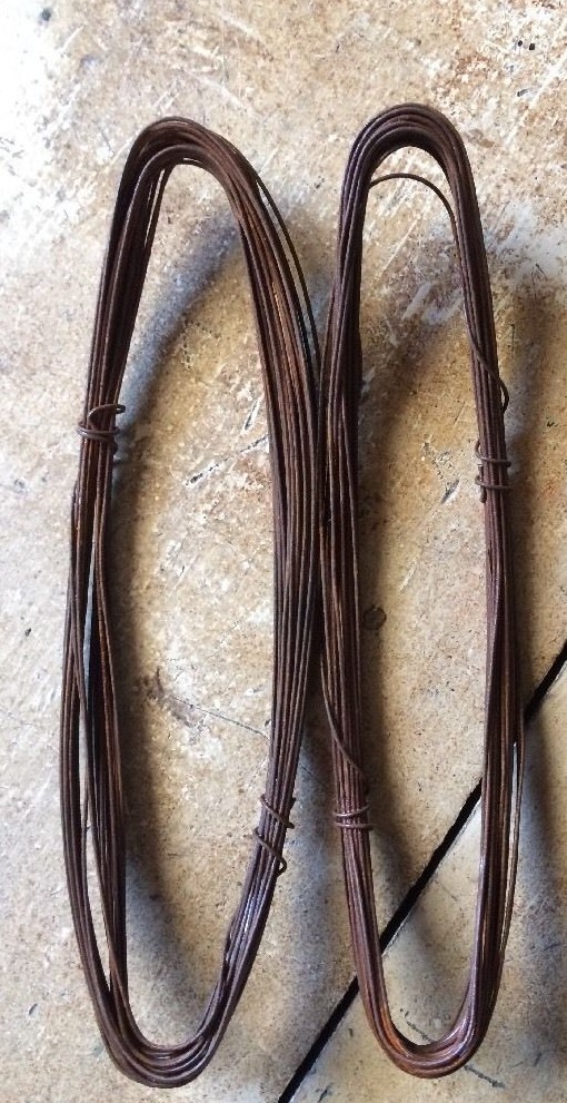 2 coils/rolls 18 gauge PRIMITIVE RUSTY TIN WIRE - 60 Feet Total Holiday ...