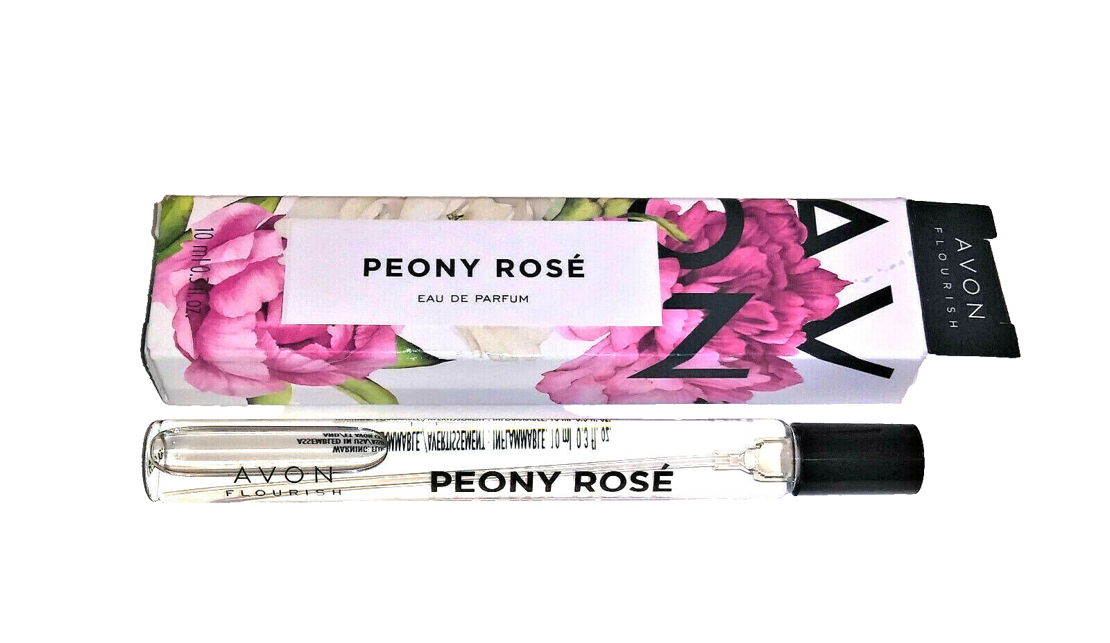 AVON FLOURISH PEONY ROSE PERFUME SPRAY 10ml .3 fl oz | eBay