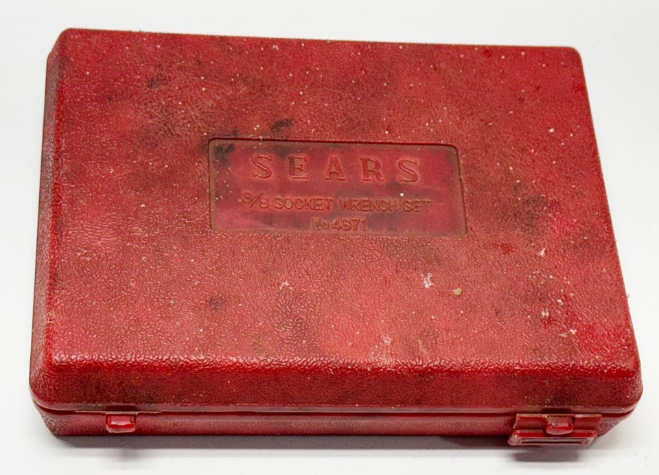 Vintage Sears Socket Wrench Set 3/8” Drive 13pc W/ Case 3/8” to 13/16 ...