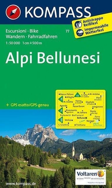 Alpi Bellunesi 1 : 50 000 (Sheet Map) for sale online | eBay