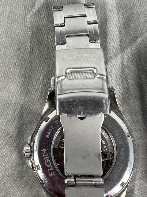 Elgin FG8030 Men's Skeleton Watch for sale online | eBay